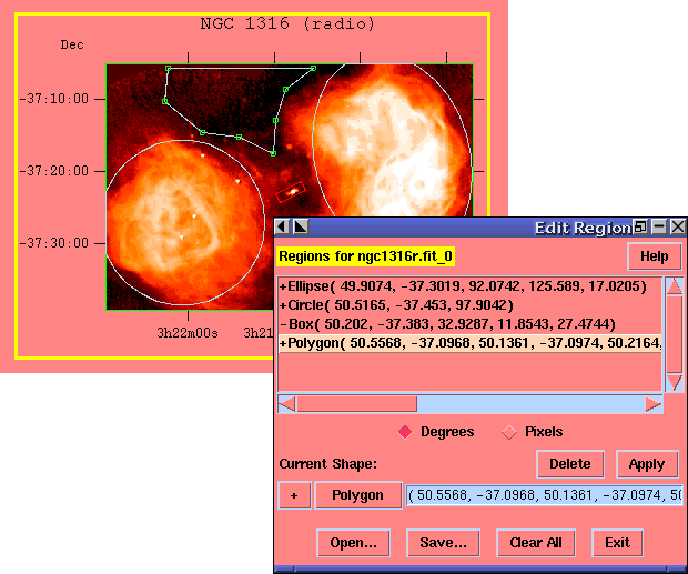 POW Contours and Regions